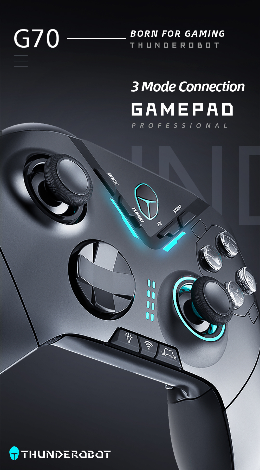 Thunderobot G70: мультиплатформенный игровой контроллер с продвинутой записью макросов, не ...